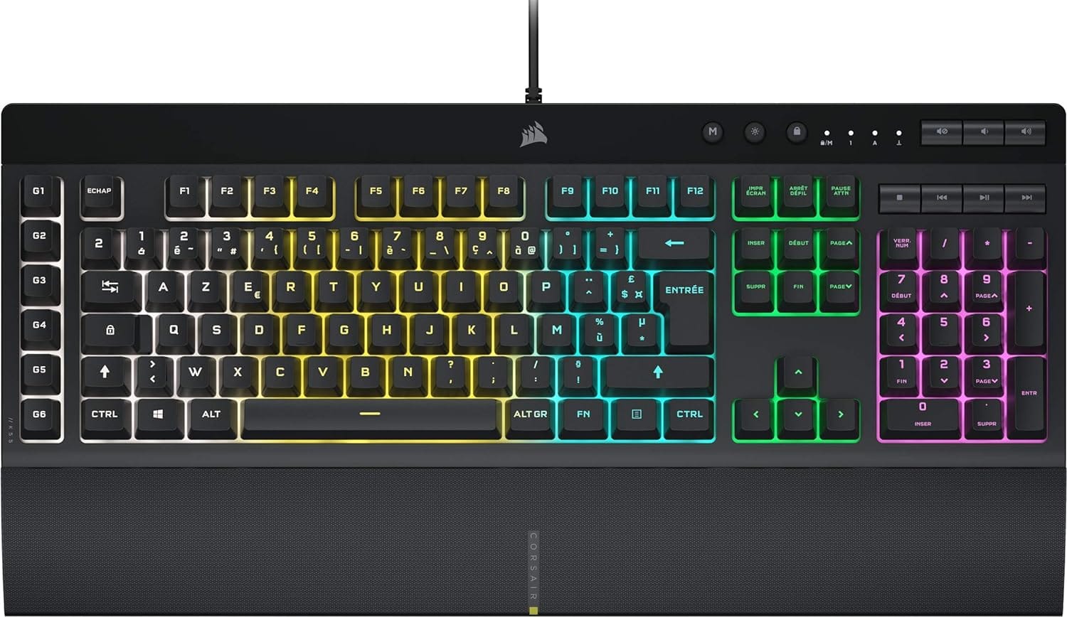 Trouver Clavier Gaming K55 Rgb Pro - Noir Corsair au moins cher avec ...